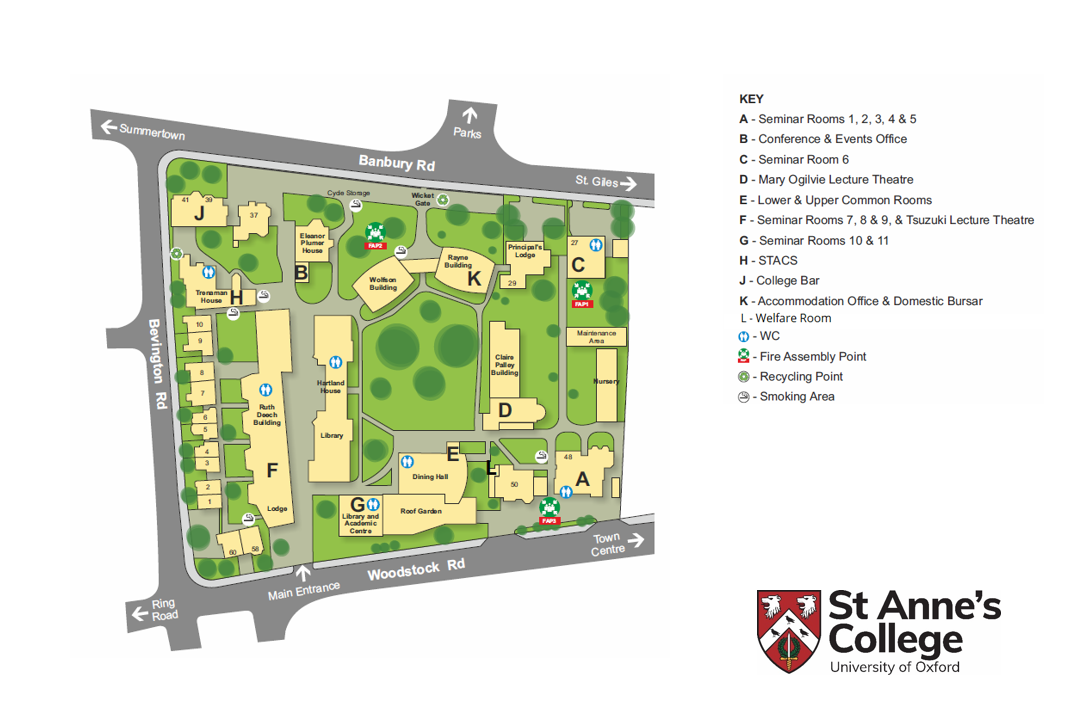 Map | St Anne's College, Oxford
