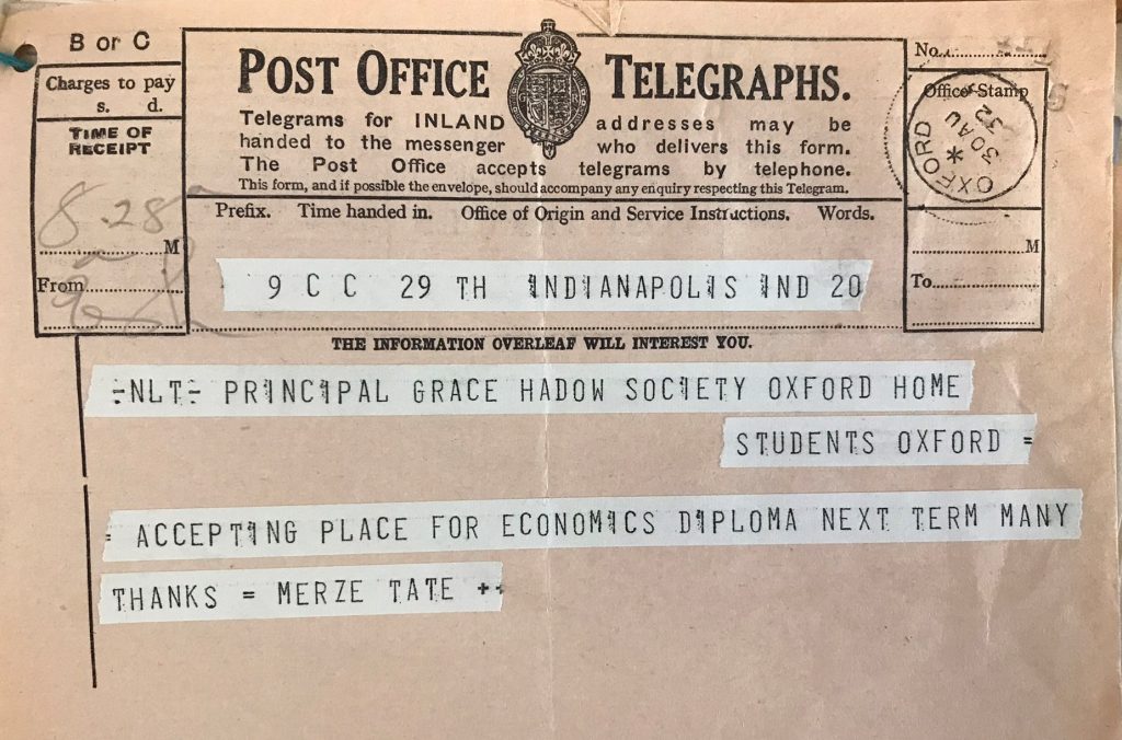 Merze Tate | St Anne's College, Oxford