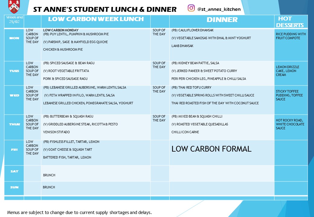 Dining | St Anne's College, Oxford